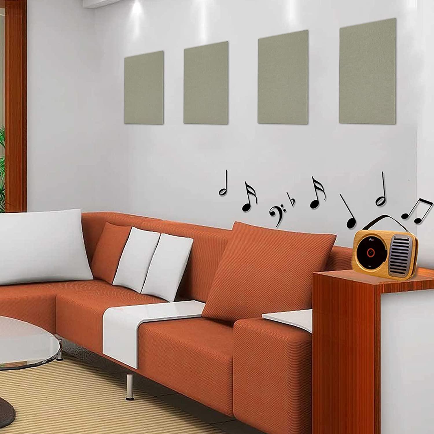 TroyStudio Fabric Acoustic Panels - 31.5 x 23.6 x 0.4 Inches 6 Pack ...