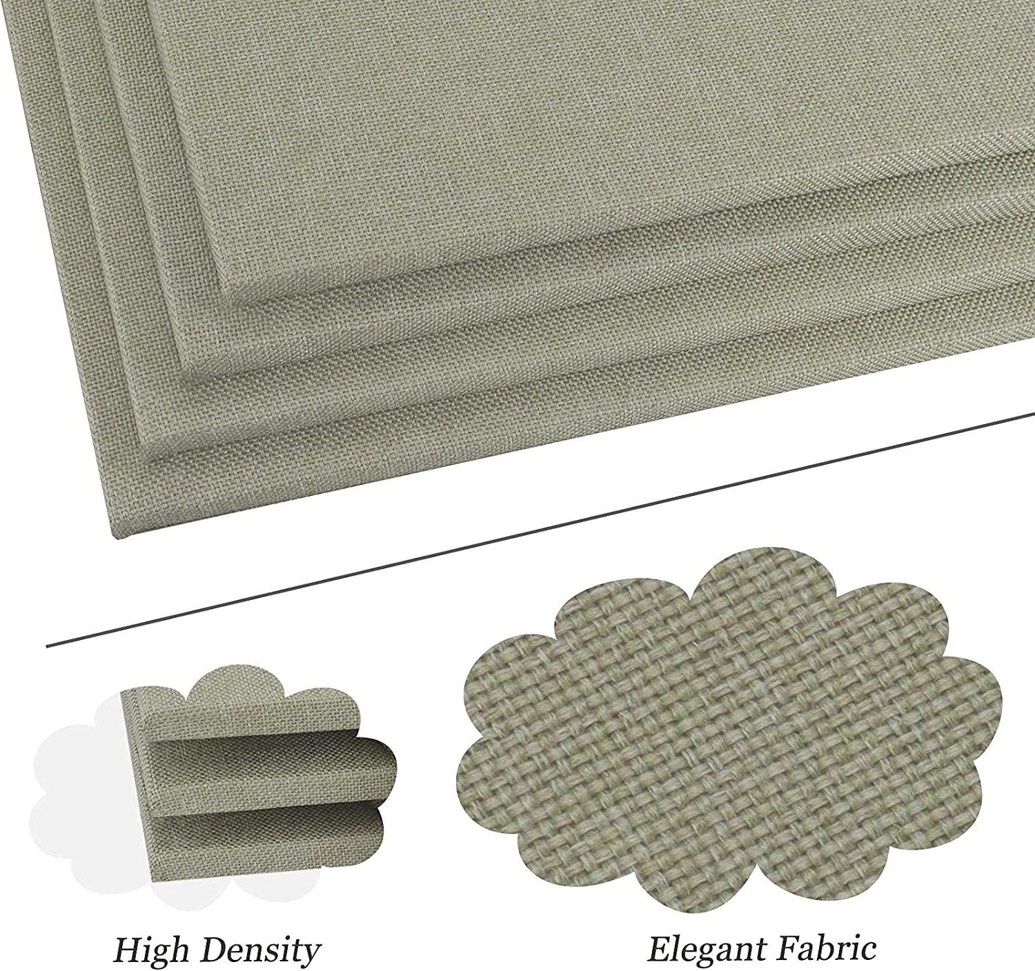 TroyStudio Fabric Acoustic Panels - 31.5 x 23.6 x 0.4 Inches 6 Pack ...