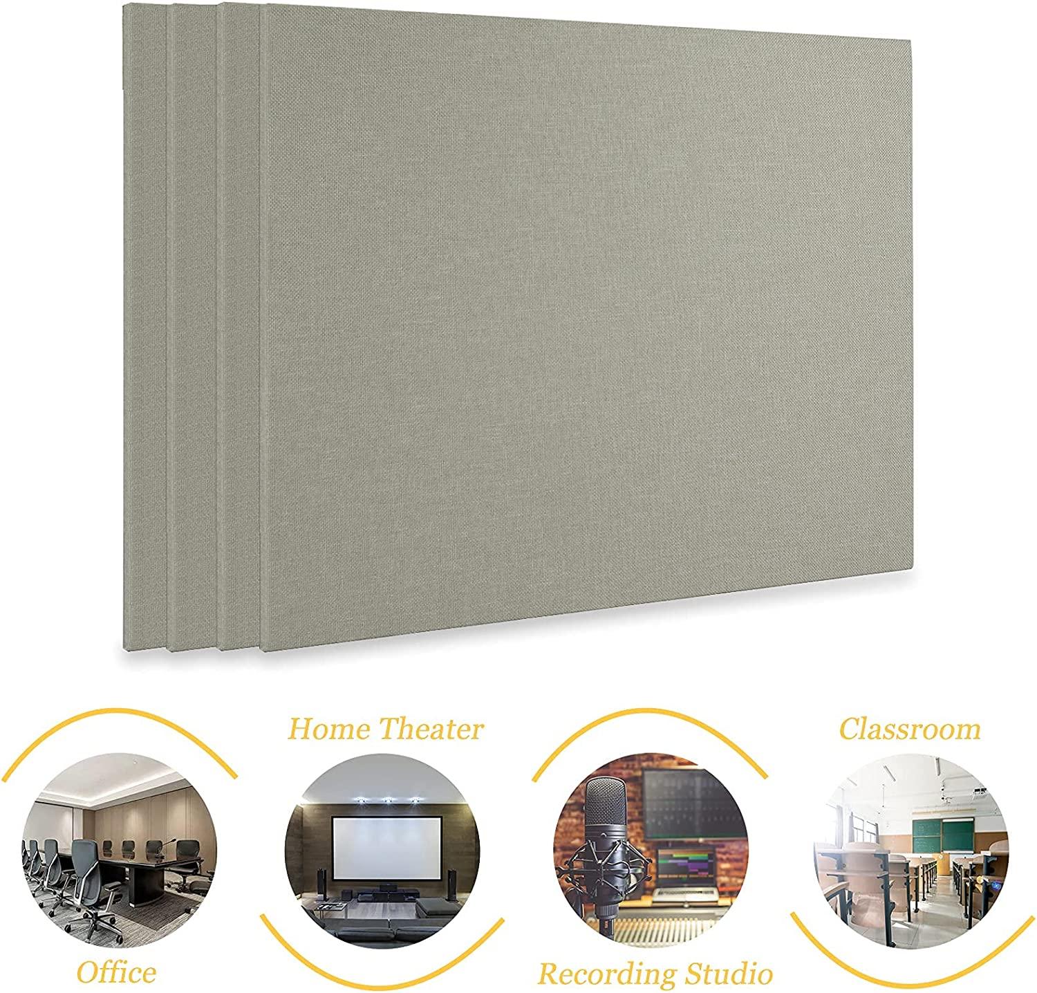 TroyStudio Fabric Acoustic Panels - 31.5 x 23.6 x 0.4 Inches 6 Pack ...