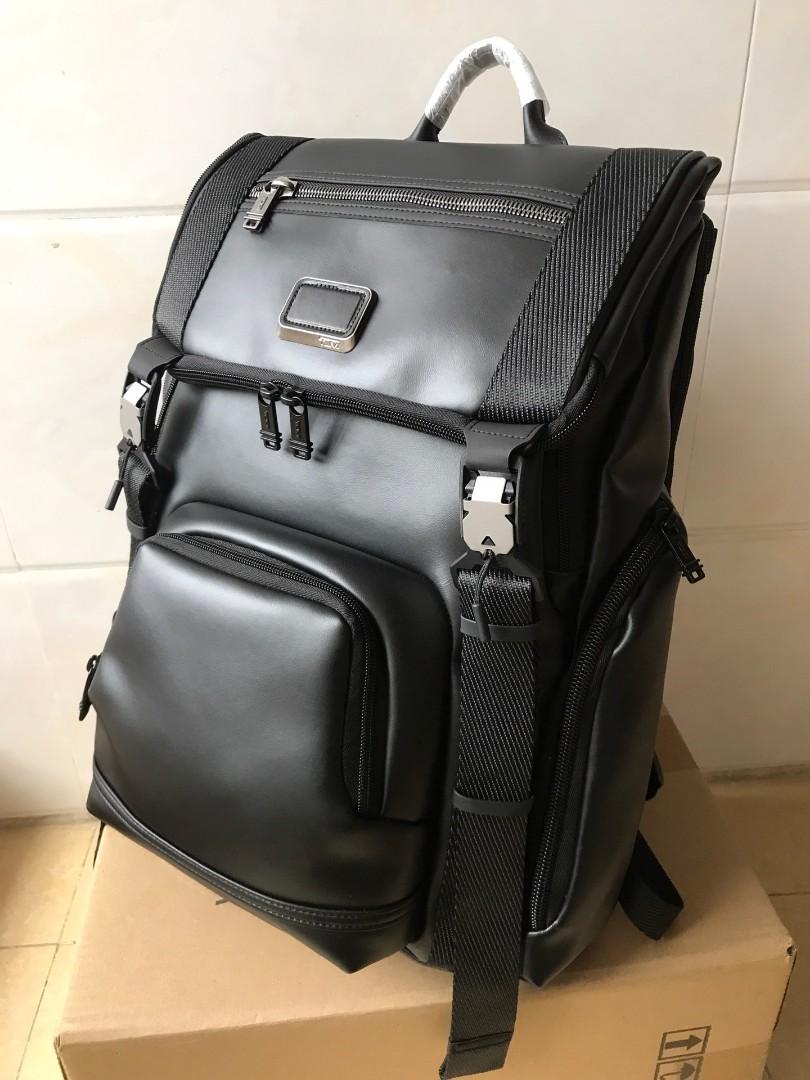 TUMI ALPHA BRAVO LARK FULL LEATHER, Men's Fashion, Bags, Backpacks on ...