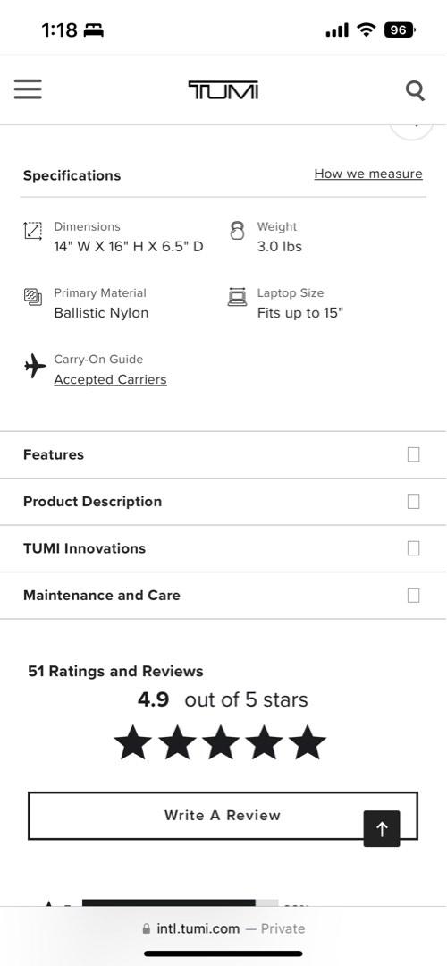 Tumi alpha bravo nellis , Men's Fashion, Bags, Backpacks on Carousell