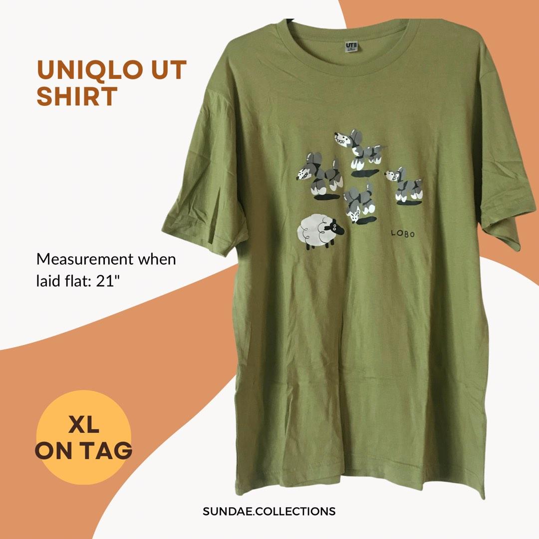 Uniqlo UT Green Shirt Unisex Plus Size , Women's Fashion, Tops, Shirts ...