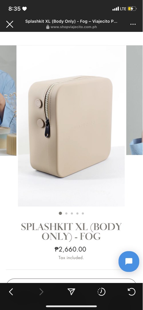 Viajecito Splashkit XL - Fog, Women's Fashion, Bags & Wallets, Cross-body Bags on Carousell