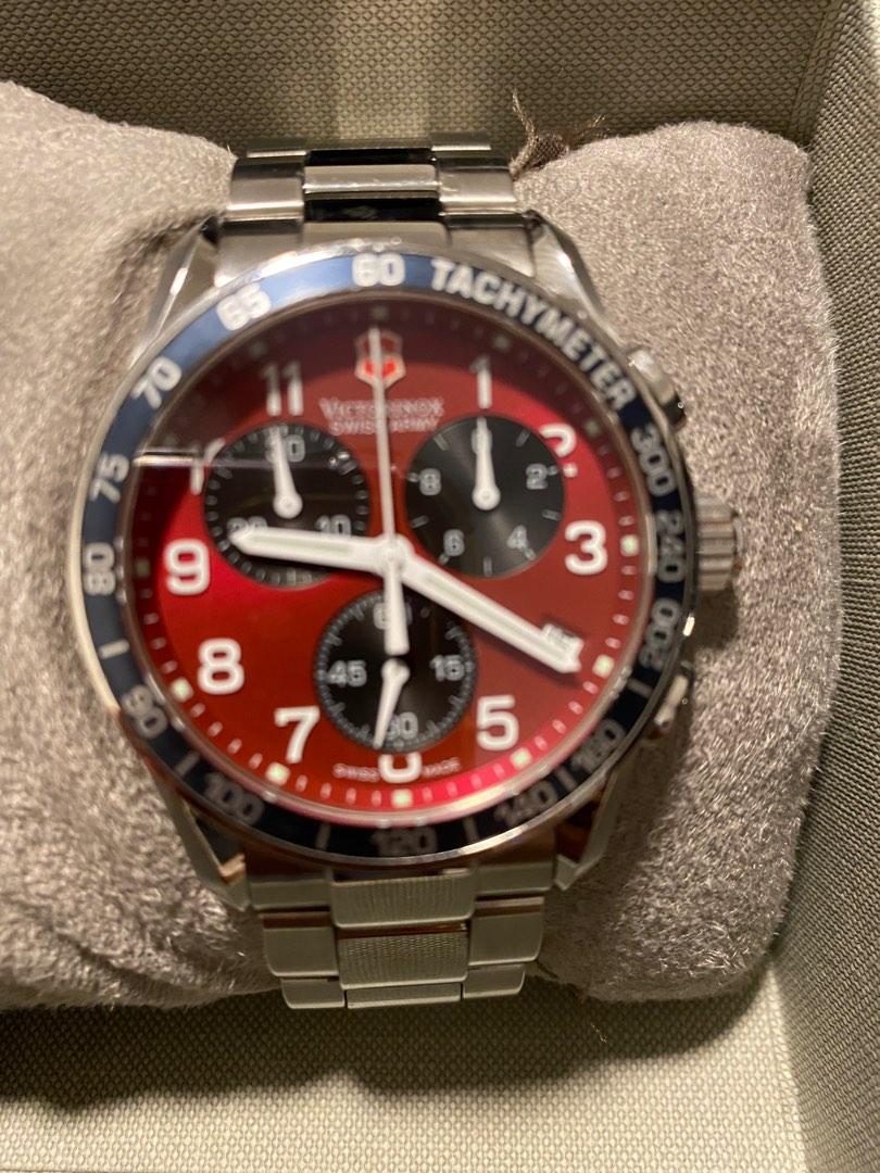 Victorian Swiss Army Tachymeter 100 meter, Luxury, Watches on Carousell