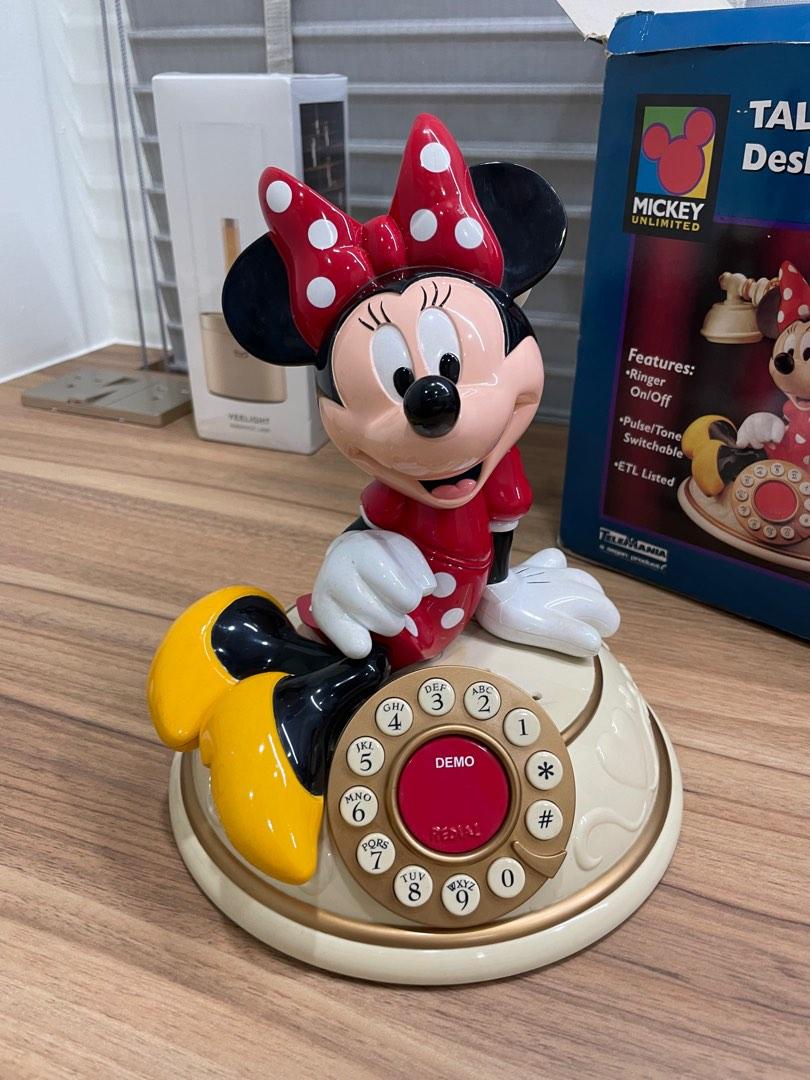 VINTAGE minnie disney telephone holder talking telephone display set ...