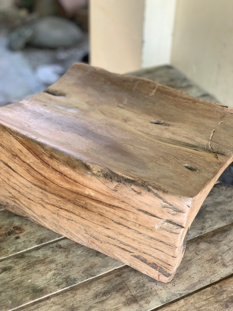 Vintage Old rustic hard wood stool., Hobbies & Toys, Memorabilia ...