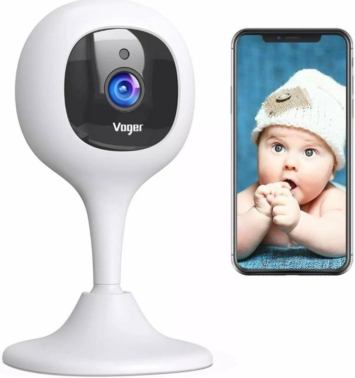 Voger VP230 Baby Monitor Pet WiFi 1080P Two Way Audio Indoor Security ...