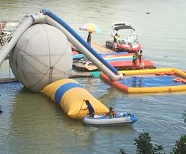Water Island (Set Of Water Slide, Blob and Inflatable Swimming Pool ...