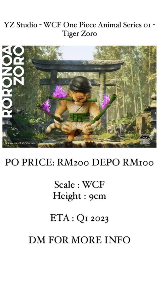 YZ Studio - WCF One Piece Animal Series 01 - Tiger Zoro, Hobbies & Toys, Toys & Games on Carousell