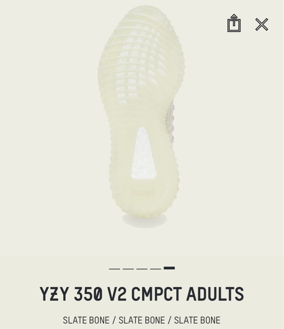 YZY 350 V2 CMPCT UK7, Men's Fashion, Footwear, Sneakers on Carousell