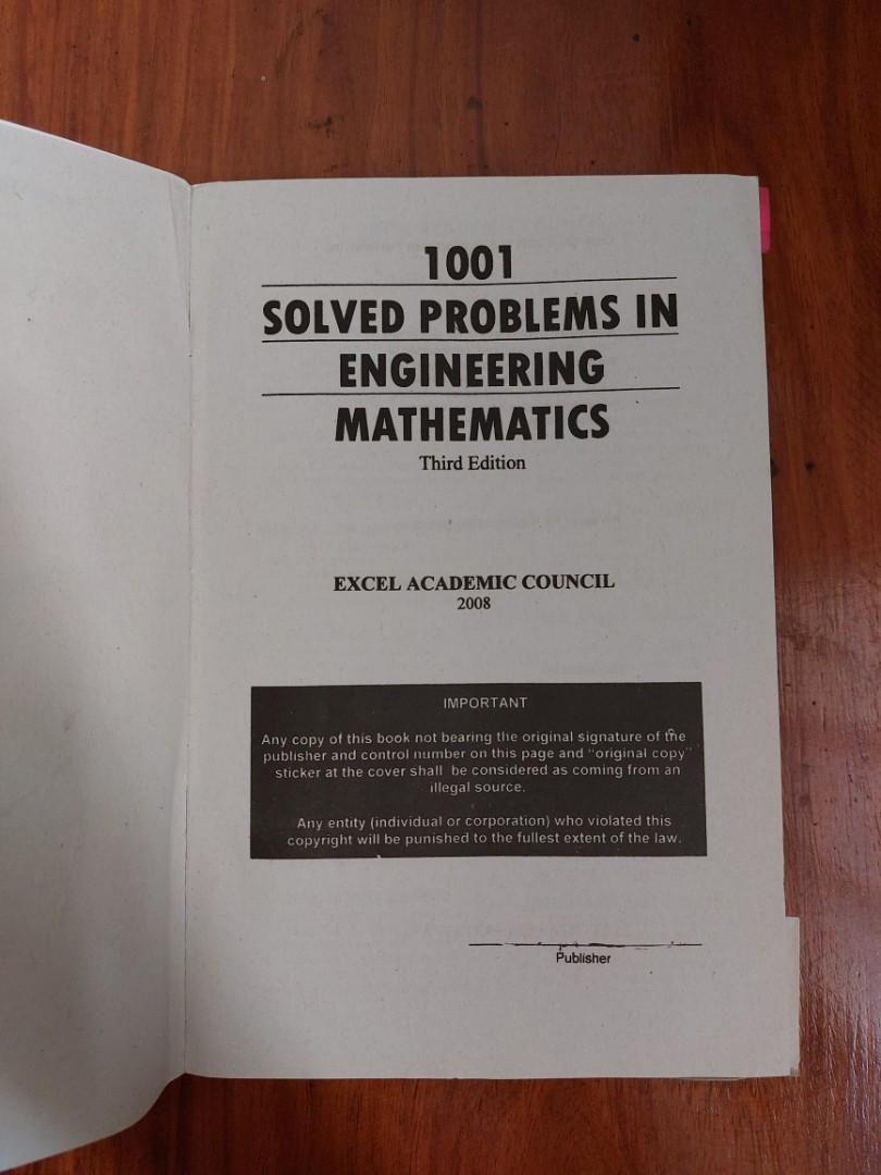1001 Solved Problems in Engineering Mathematics, Hobbies & Toys, Books ... 1001 Solved Problems in Engineering Mathematics, Hobbies & Toys, Books ...