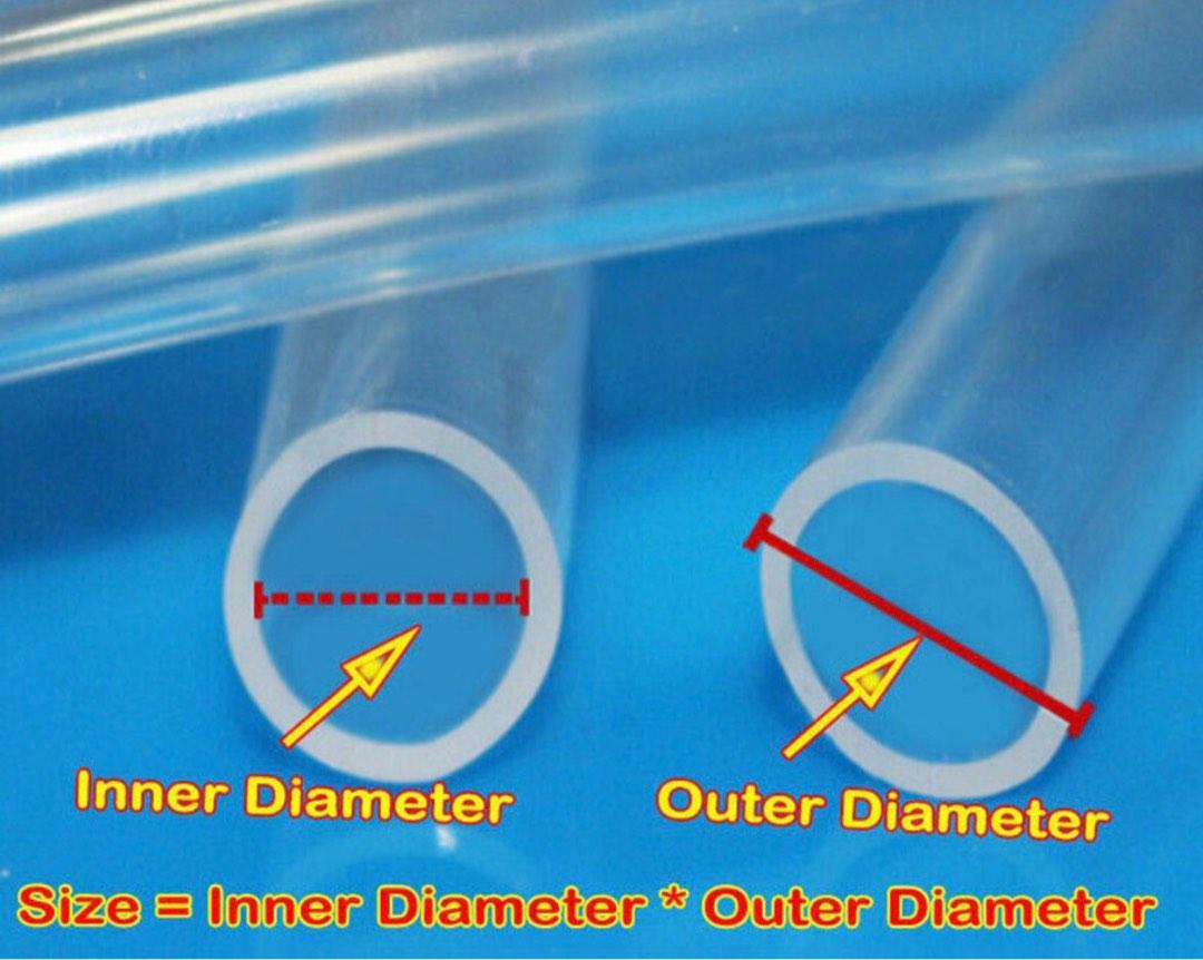 1 Meter Clear Flexible Water Pipe High Quality Plastic PVC Pipe 13mm x ...