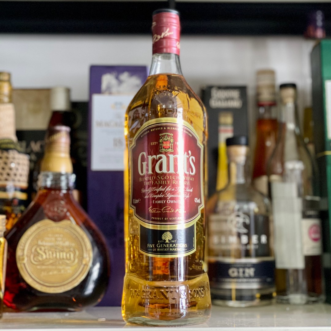 1L Grants Whisky 43% ABV 1000ml, Food & Drinks, Beverages on Carousell