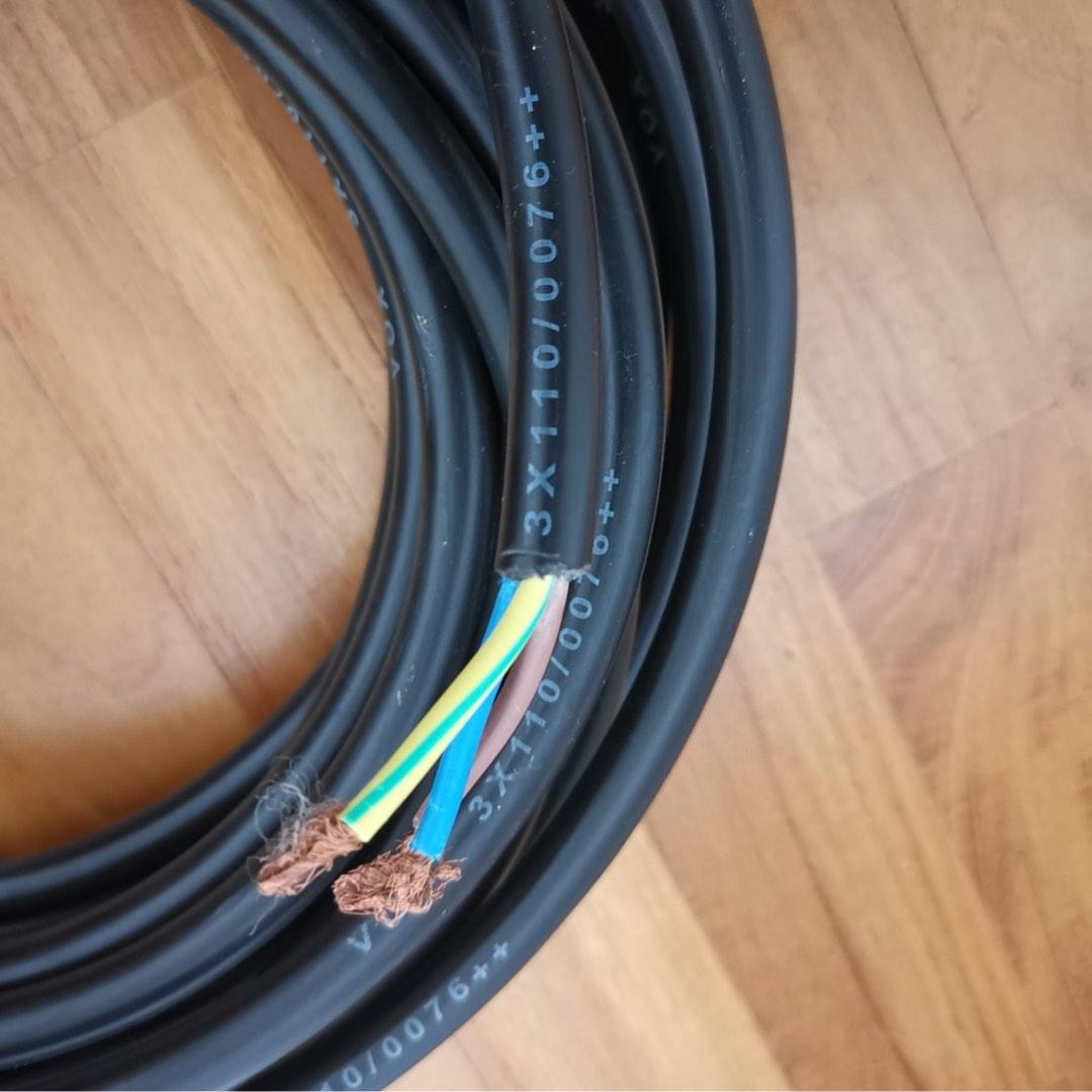 3 core PVC electrical cable 3x110/0076 (thick), TV & Home Appliances ...