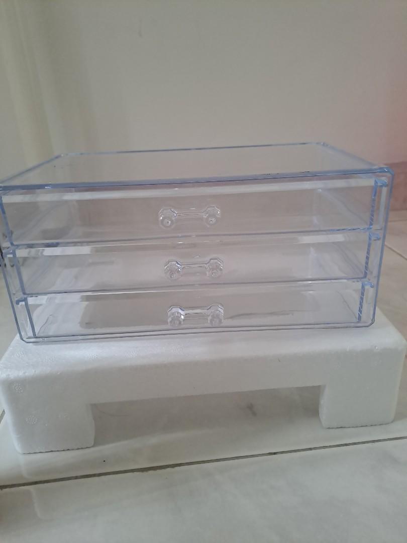 3 layer Acrylic Storage Box, Furniture & Home Living, Home Decor, Other ...