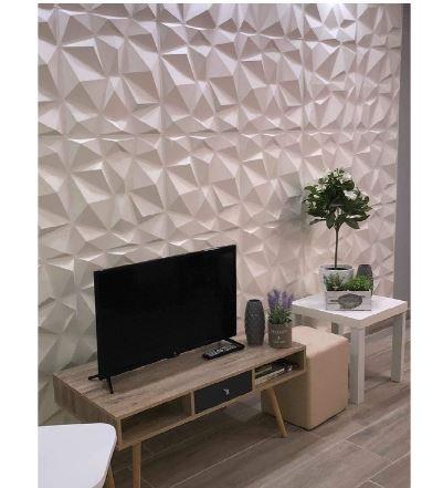 3D Wall Panel Matt Wallpaper & Wave Classical Design Durable Solid PVC ...