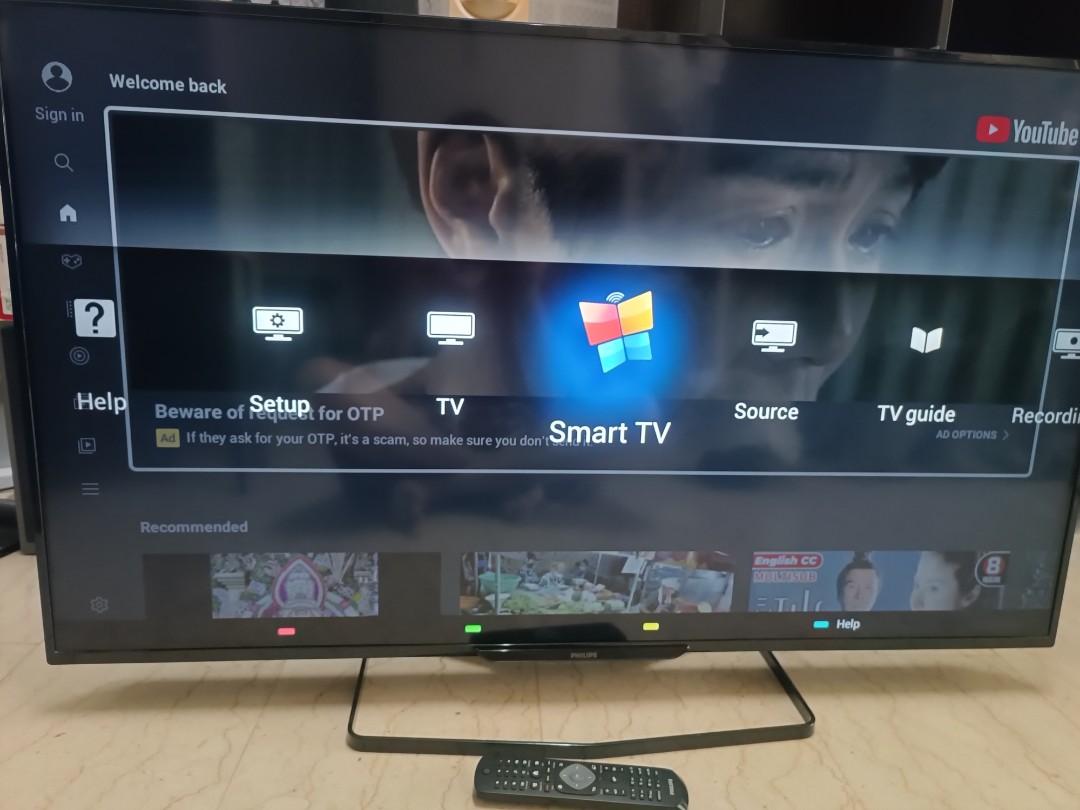 50" 200hz smart led slim tv with Ambilight, TV & Home Appliances, TV ...