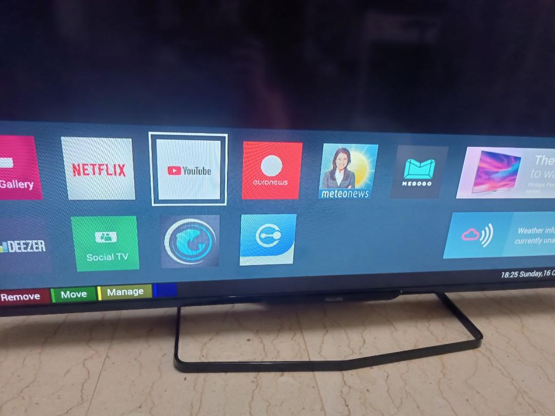 50" 200hz smart led slim tv with Ambilight, TV & Home Appliances, TV ...