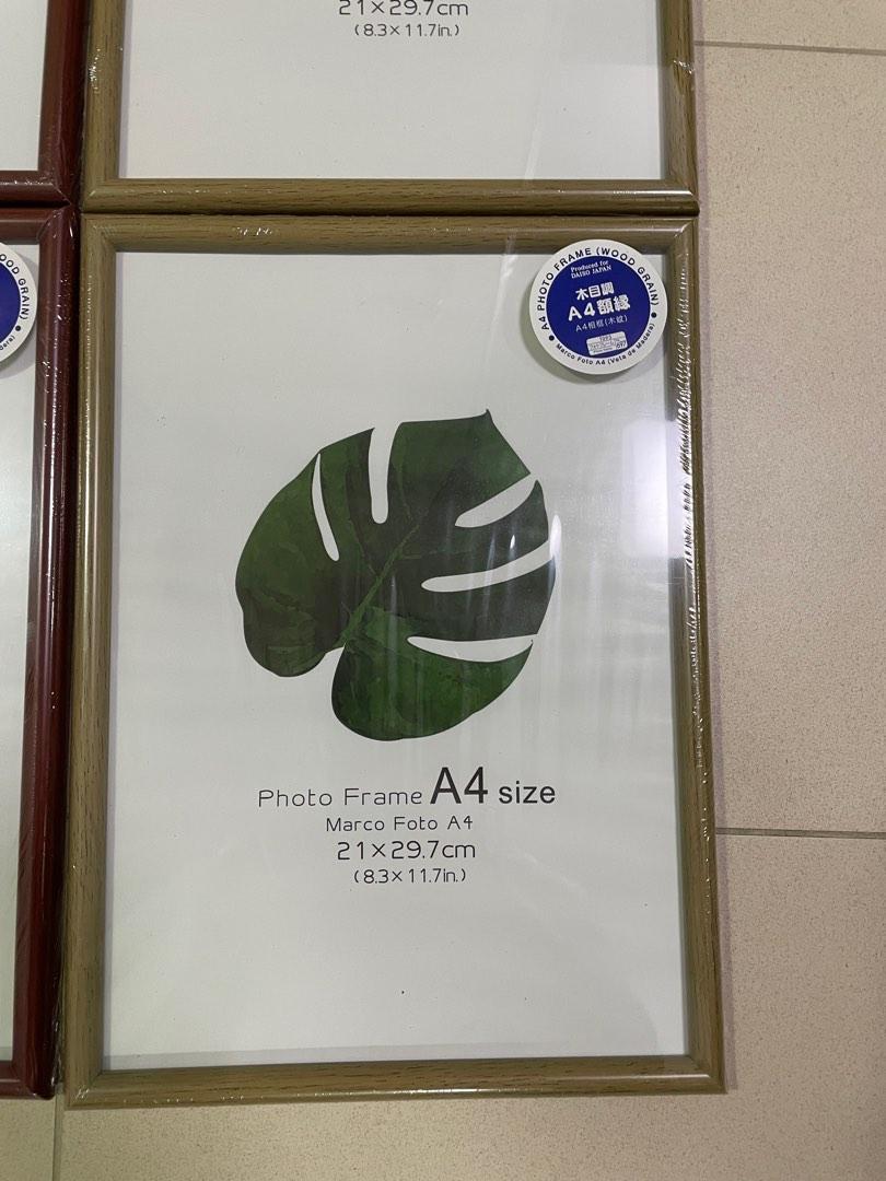 A4 Photo Frame x4 (from Daiso) new unwrapped, Furniture & Home Living ...