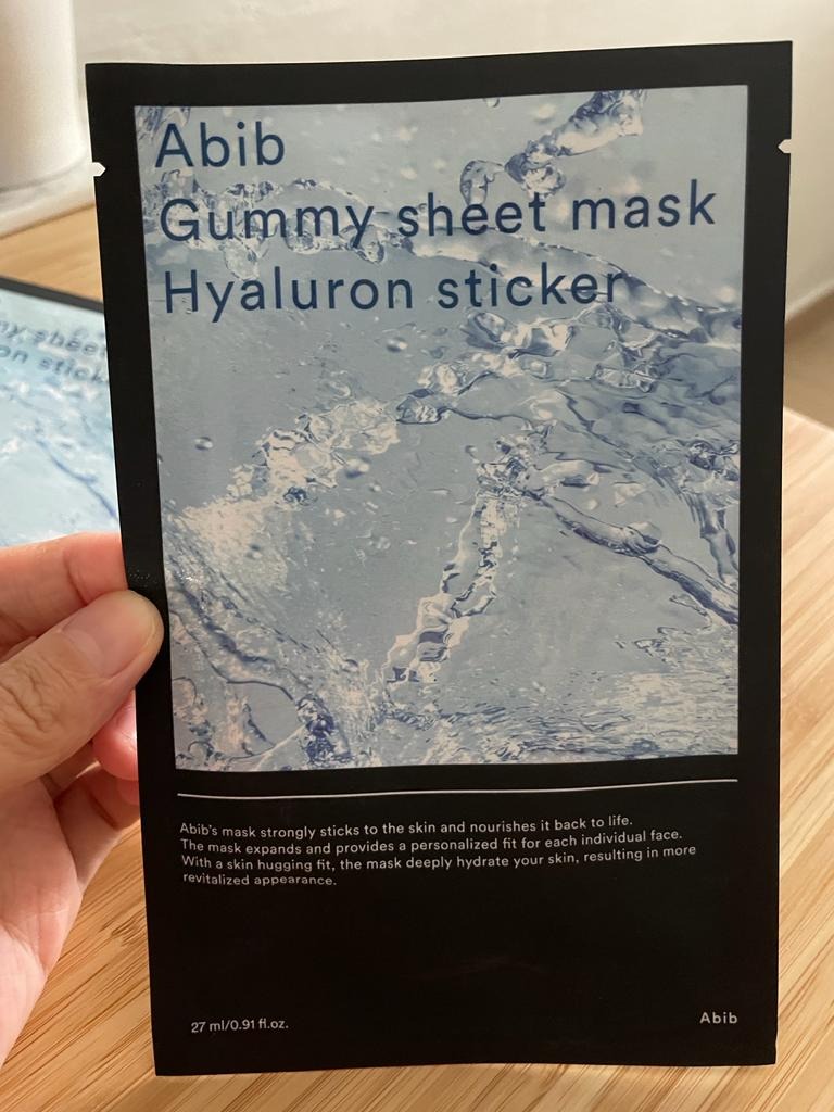Abib Gummy Sheet Mask Hyaluron Sticker x 8 sheets, Beauty & Personal ...