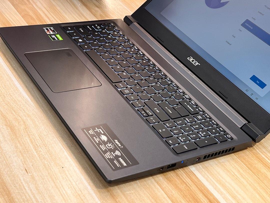 Acer Aspire 7 A715-42G AMD Ryzen 5 5500U 8GB RAM 512GB SSD GTX 1650 4GB VRAM FULL HD 15.6 inch ...