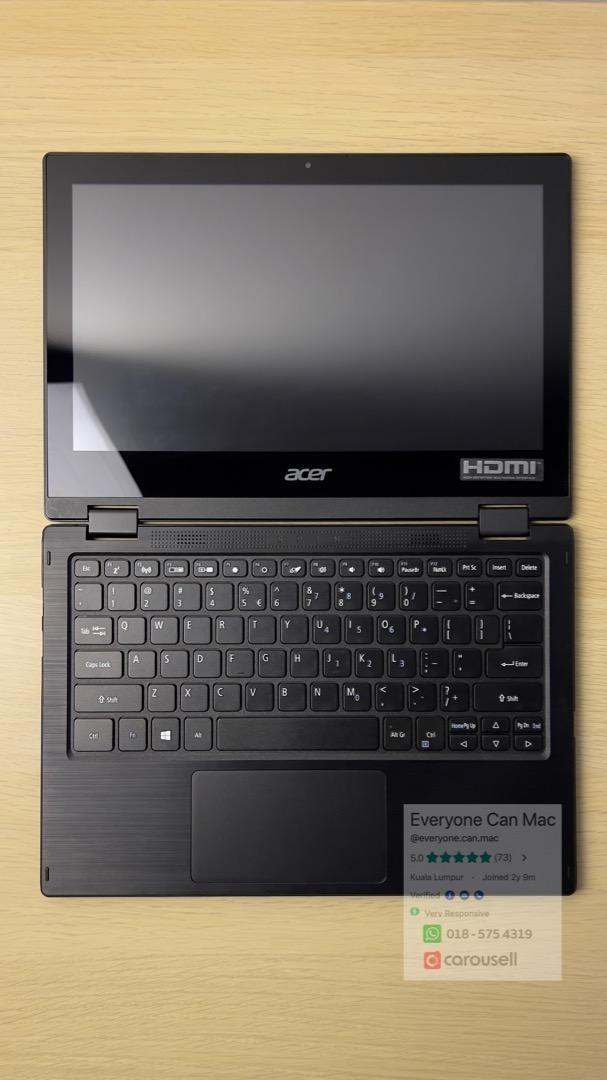 Acer Laptop Spin, 360 degrees smart hinge, Touch Screen 2 in 1 ...