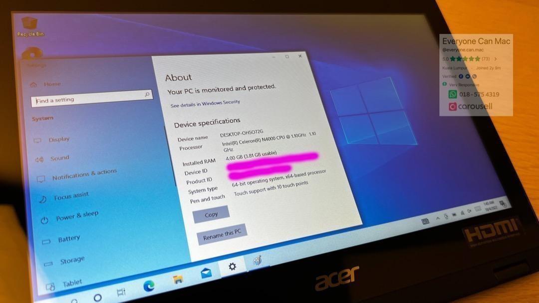 Acer Laptop Spin, 360 degrees smart hinge, Touch Screen 2 in 1 ...