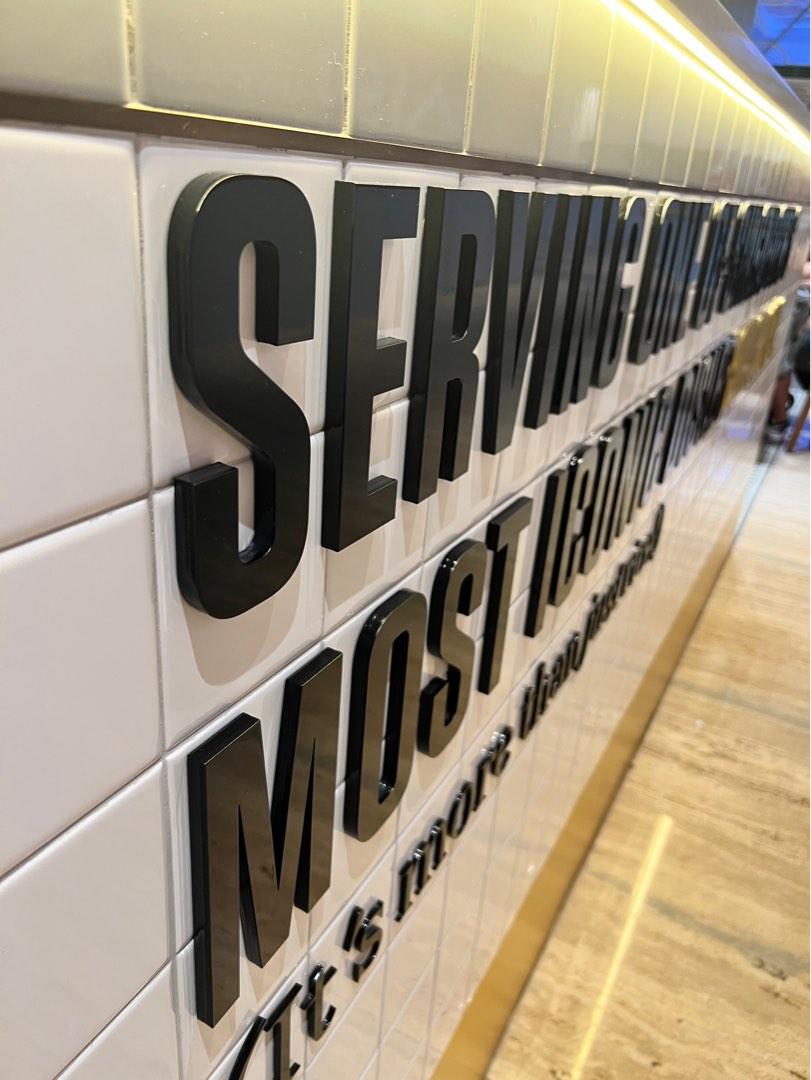 Acrylic Signage, Furniture & Home Living, Outdoor Furniture on Carousell