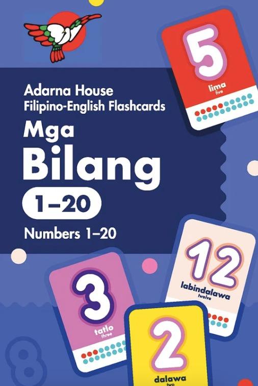Adarna House Filipino-English Flashcards: Mga Bilang (Numbers ...