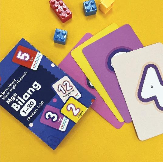 Adarna House Filipino-English Flashcards: Mga Bilang (Numbers ...