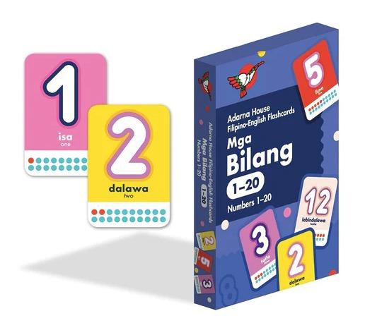 Adarna House Filipino-English Flashcards: Mga Bilang (Numbers ...