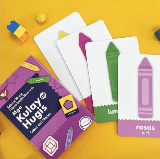 Adarna House Filipino-English Flashcards: Mga Kulay at Hugis (Colors ...