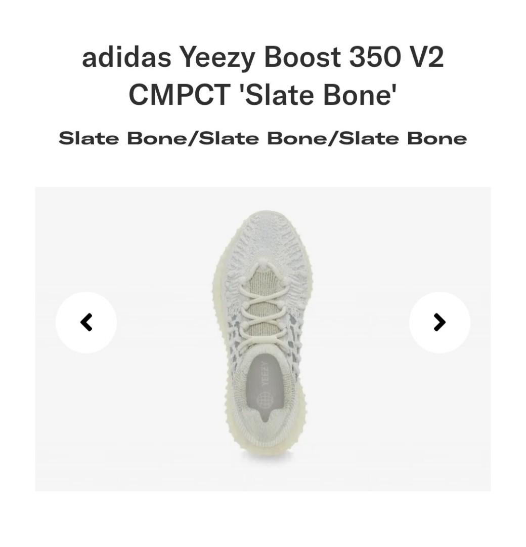 Adidas Yzy 350 v2 CMPCT Slate Bone, Men's Fashion, Footwear, Sneakers ...