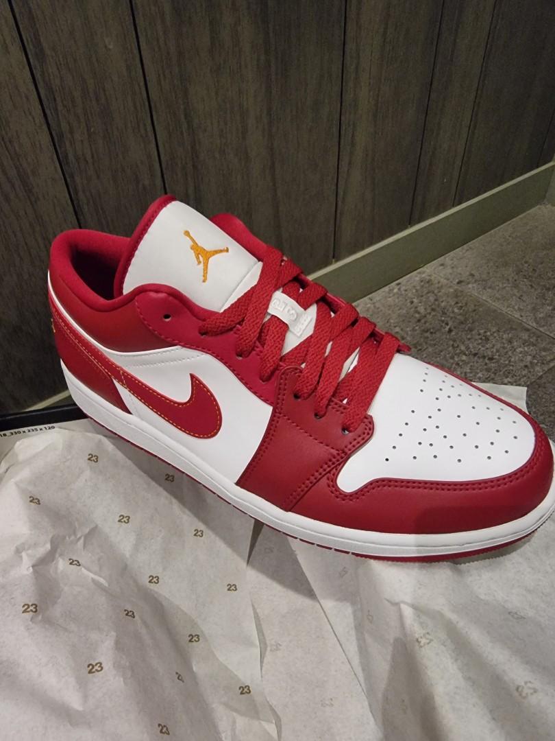 Air Jordan 1 low Cardinal Red (US 11), Men's Fashion, Footwear ...