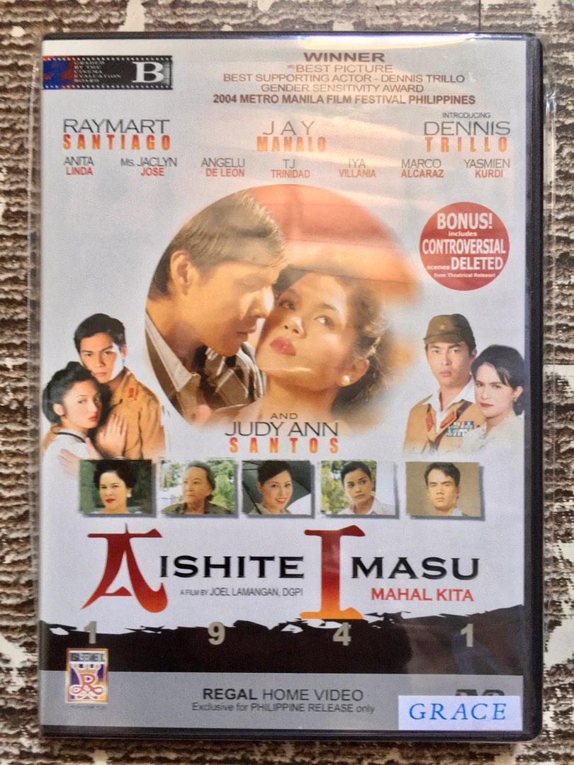 Aishite Imasu 1941: Mahal Kita Tagalog DVD for Sale or Trade, Hobbies ...