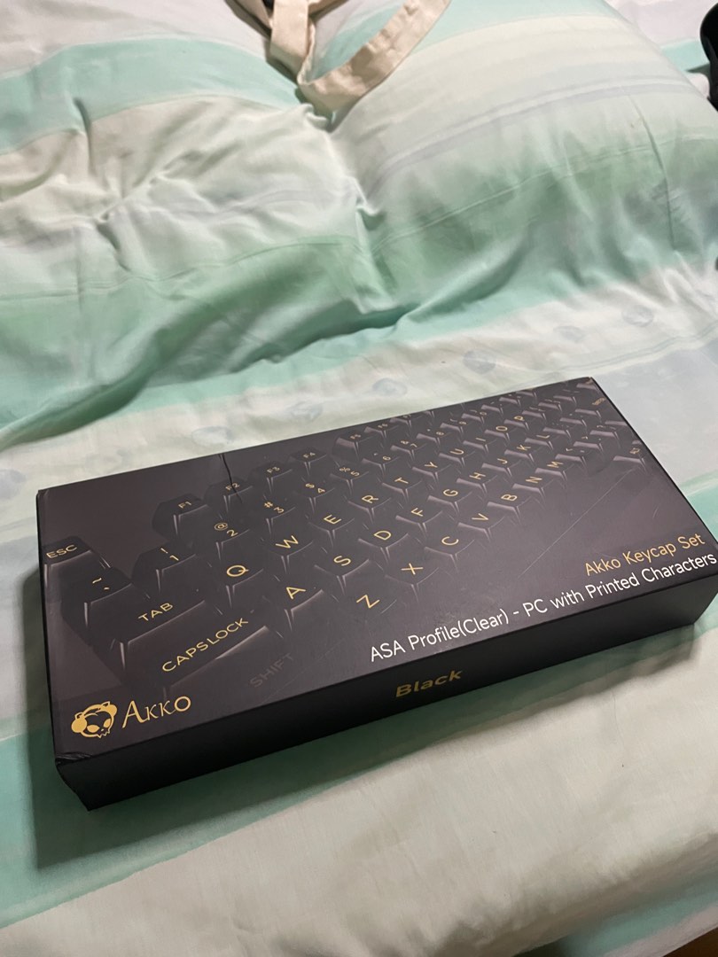 AKKO ASA Clear Keycaps (Black), Computers & Tech, Parts & Accessories ...