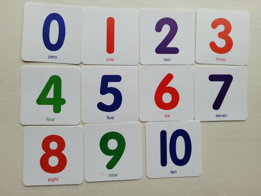 Alphabet and number flash cards, Hobbies & Toys, Toys & Games on Carousell