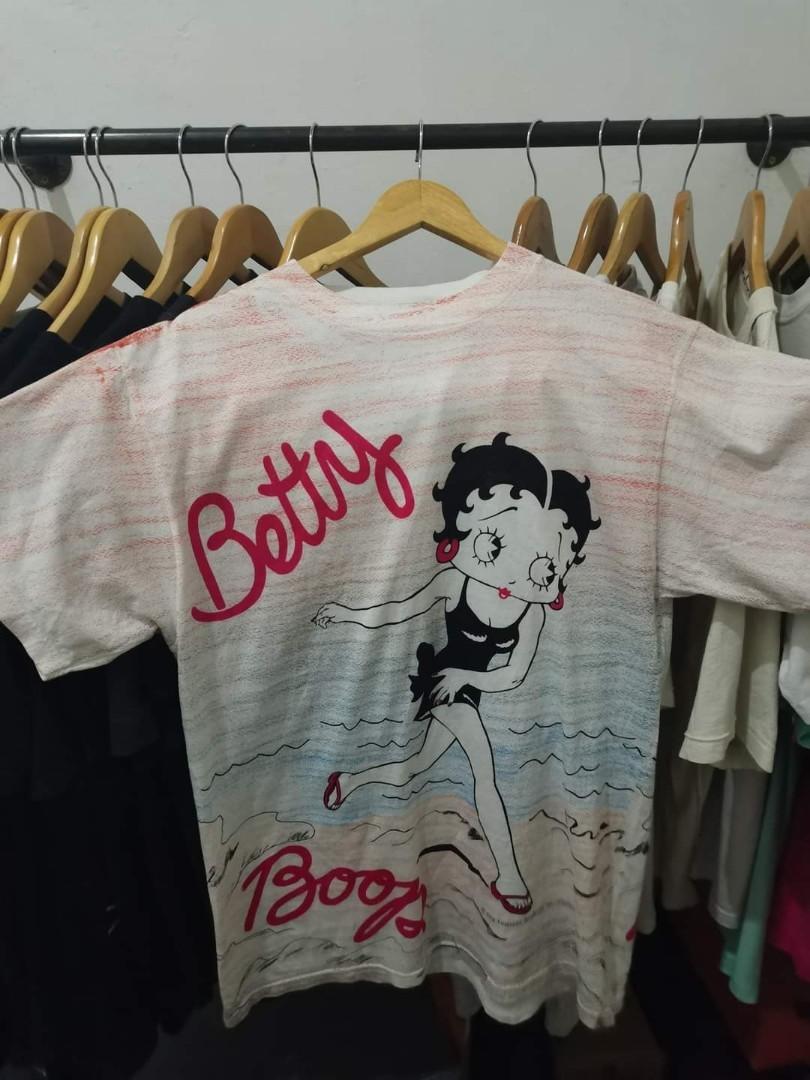 VINTAGE AOP BETTY BOOP, Men's Fashion, Tops & Sets, Tshirts & Polo Shirts on Carousell