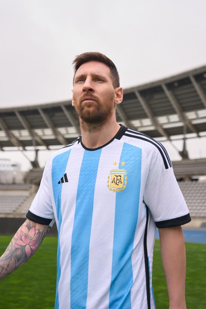 Argentina World Cup 2022 Home Football Jersey Player Edition, Men's ...