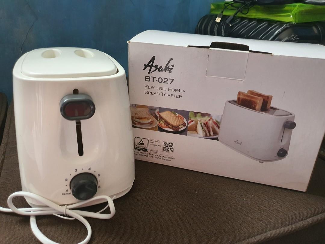 ASAHI BT-027 Electric Pop-up Bread Toaster, TV & Home Appliances ...
