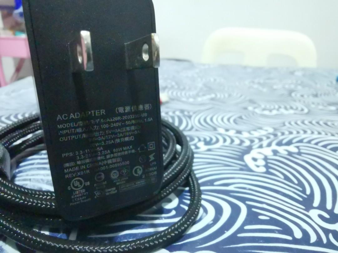 Asus Rog 65w charger, Video Gaming, Gaming Accessories, Cables ...