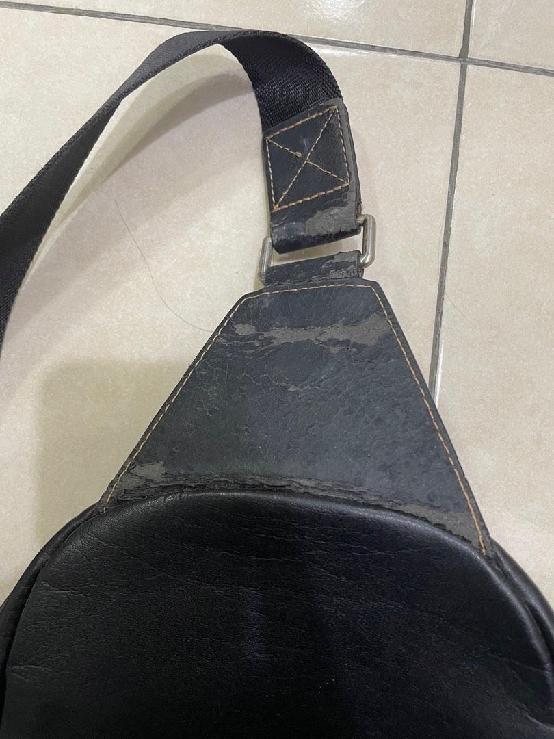 Authentic Charles Berkeley Sling Bag Leather, Men's Fashion, Bags ...