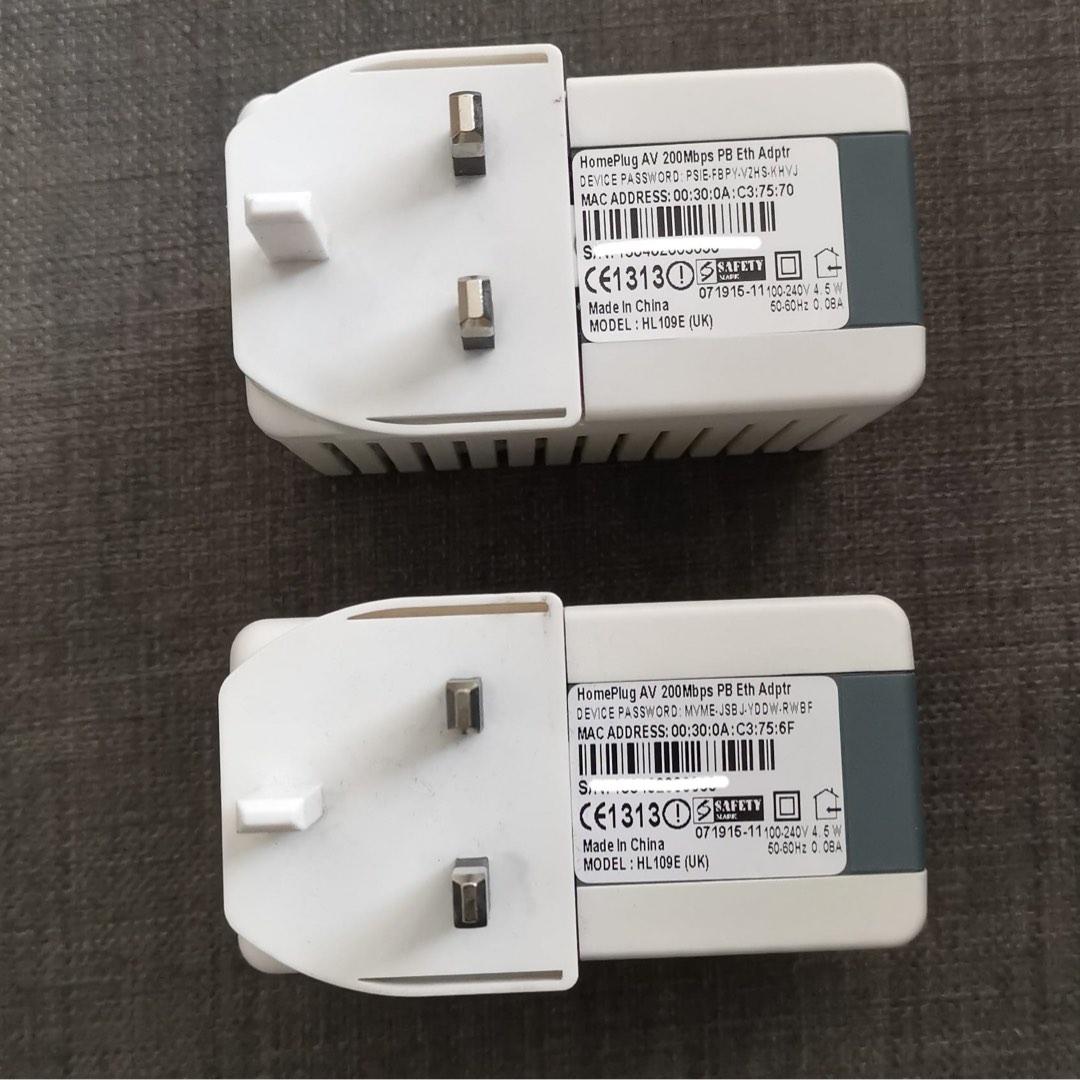 Aztech Homeplug Ethernet power adaptor, Computers & Tech, Parts ...