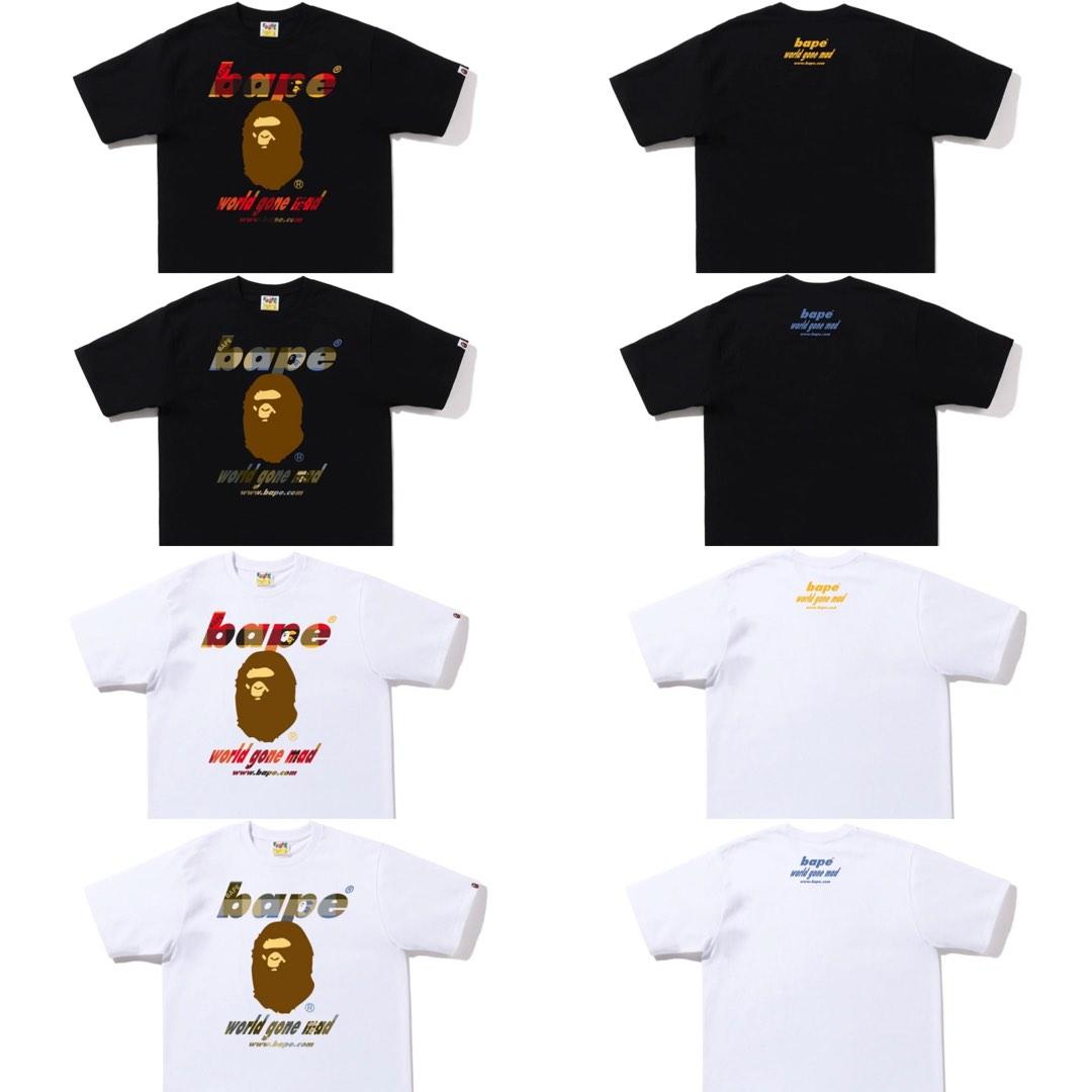 BAPE BLOCK CHECK WGM APE HEAD TEE, Men's Fashion, Tops & Sets, Tshirts & Polo Shirts on Carousell