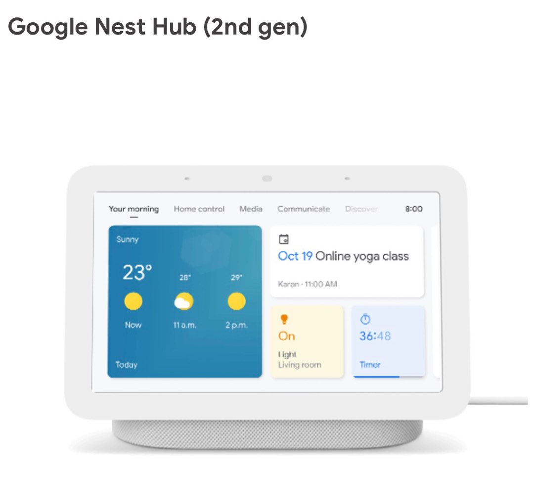 BNIB Google Nest hub Gen 2, Mobile Phones & Gadgets, Other Gadgets on ...