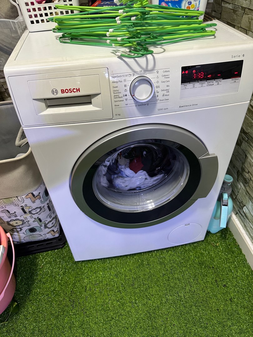 Bosch Front Load series 6 8KG/1200RPM, TV & Home Appliances, Washing ...