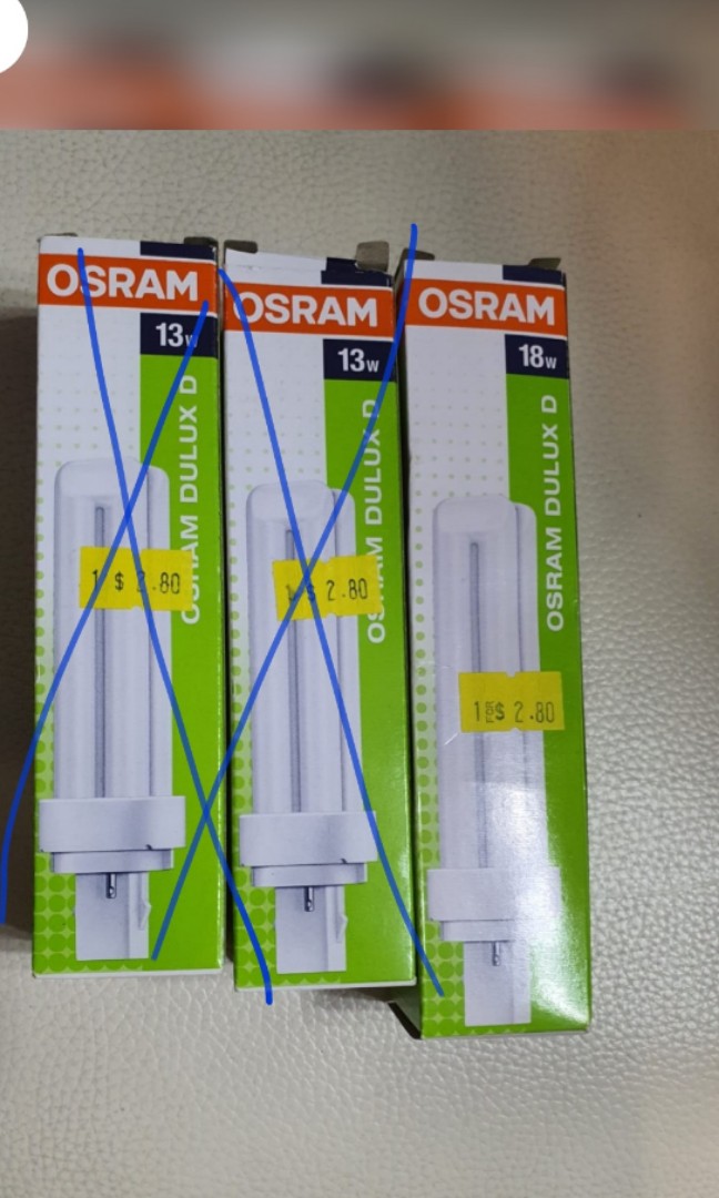 Brand New OSRAM PLC 18W 2 Pin Light Bulb, Furniture & Home Living ...