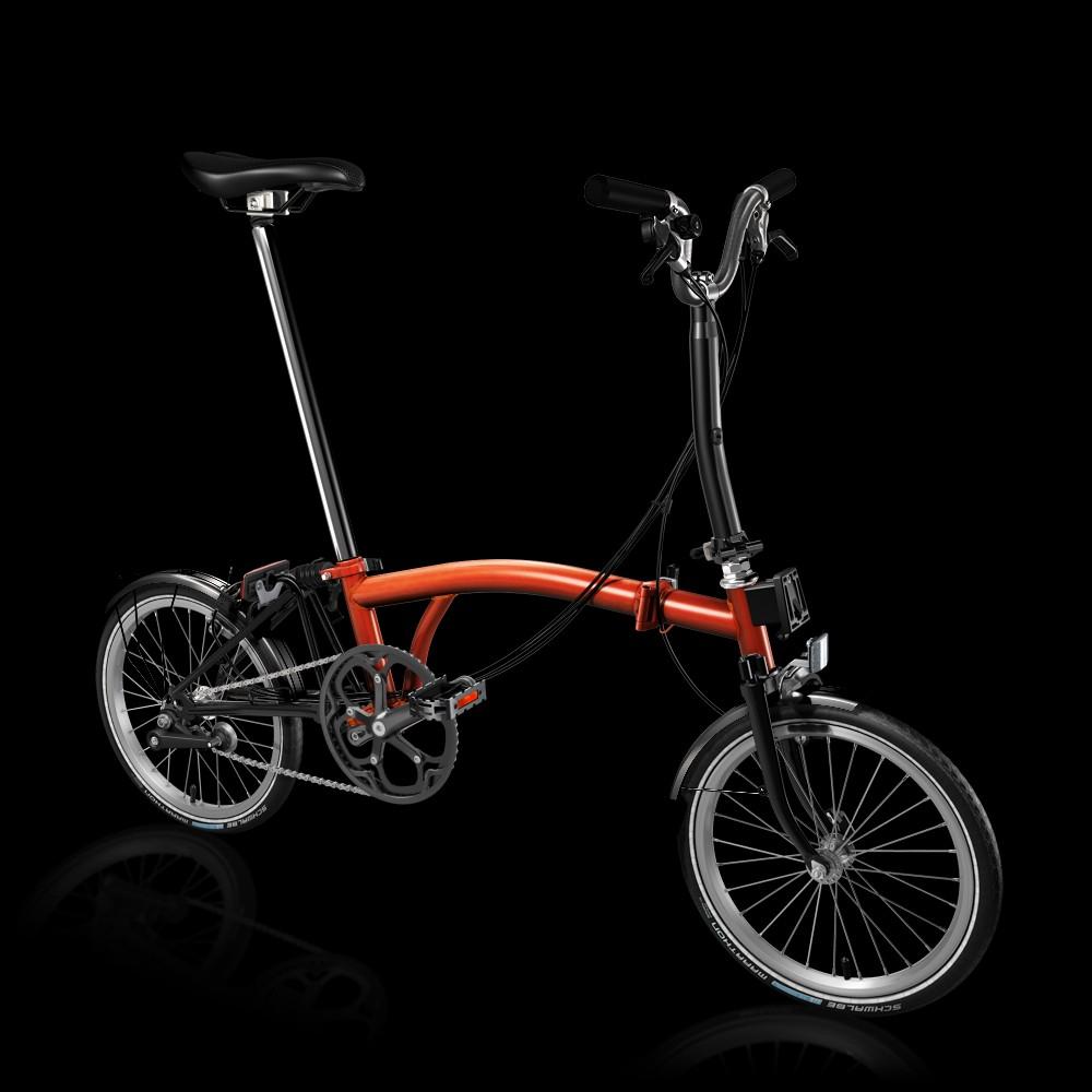 Brompton 2022 C-Line 6 Speed Flame Laquer Black Edition aka old m6l ...