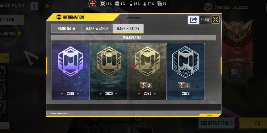 Call of Duty Mobile CODM Legendary Multiplayer Rank Upgrade by ...