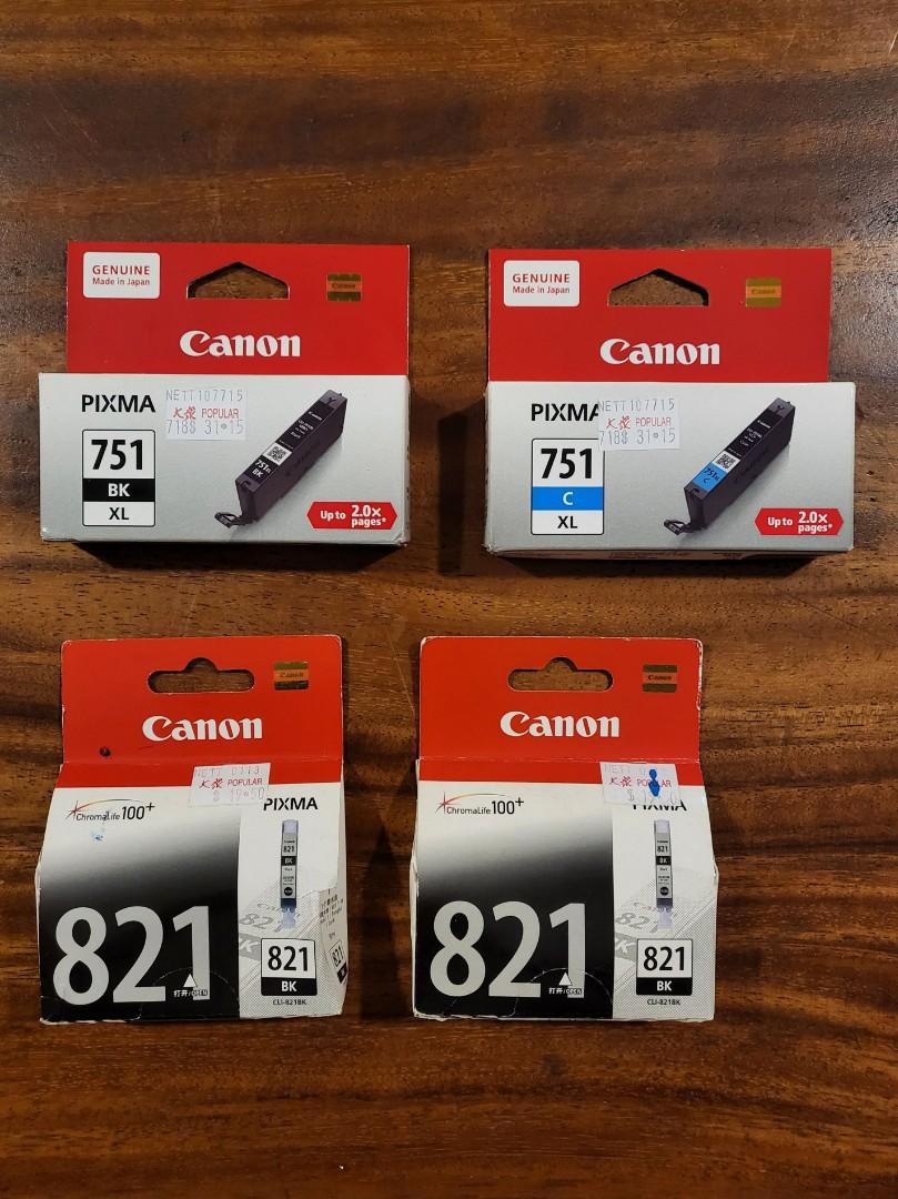 Canon Printer Ink | 751 BK, 821 BK, Computers & Tech, Printers ...